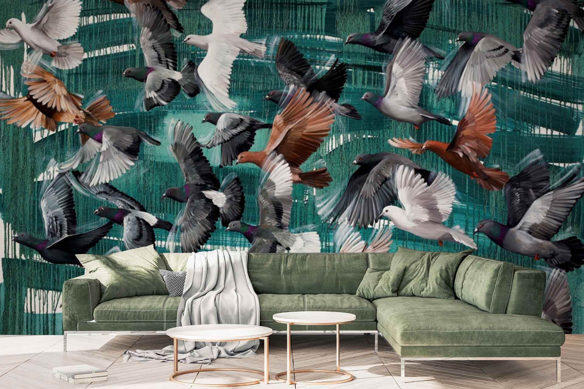 Messenger Birds - Cara Saven Wall Design